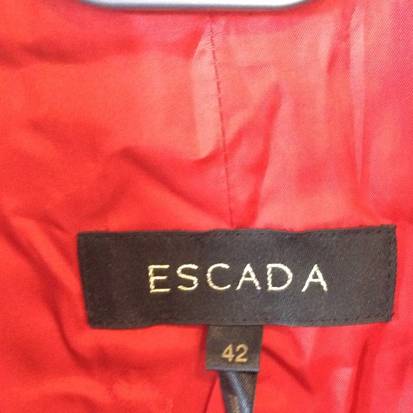 Escada | Jackets & Coats | Escada Red Blazer Size 42 | Poshmark